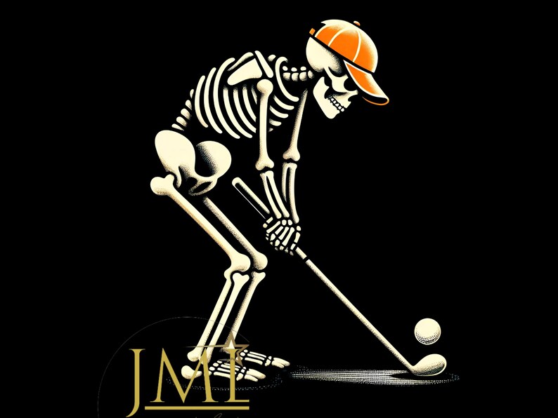 Skeleton Golfer SVG Png,skeleton Playing Golf Svg,golf Life Svg,funny ...