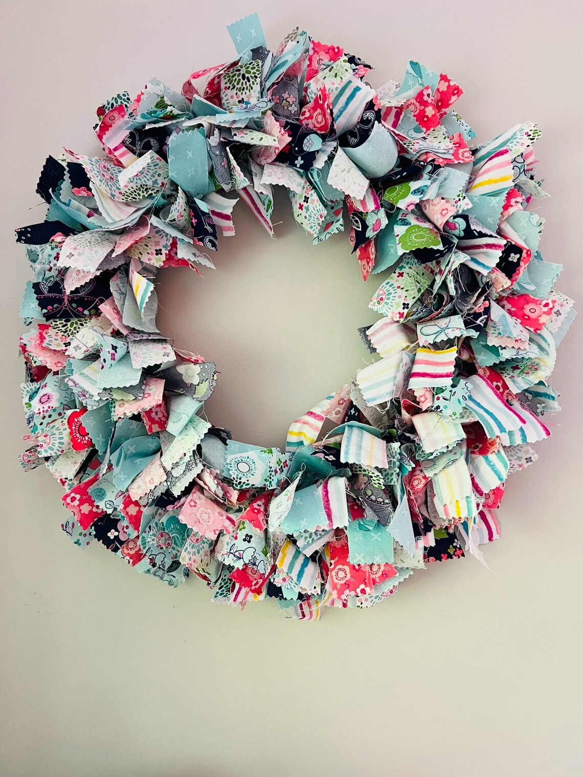 Rag Wreaths Door Decor Wall Decor Wall Hanging - Etsy