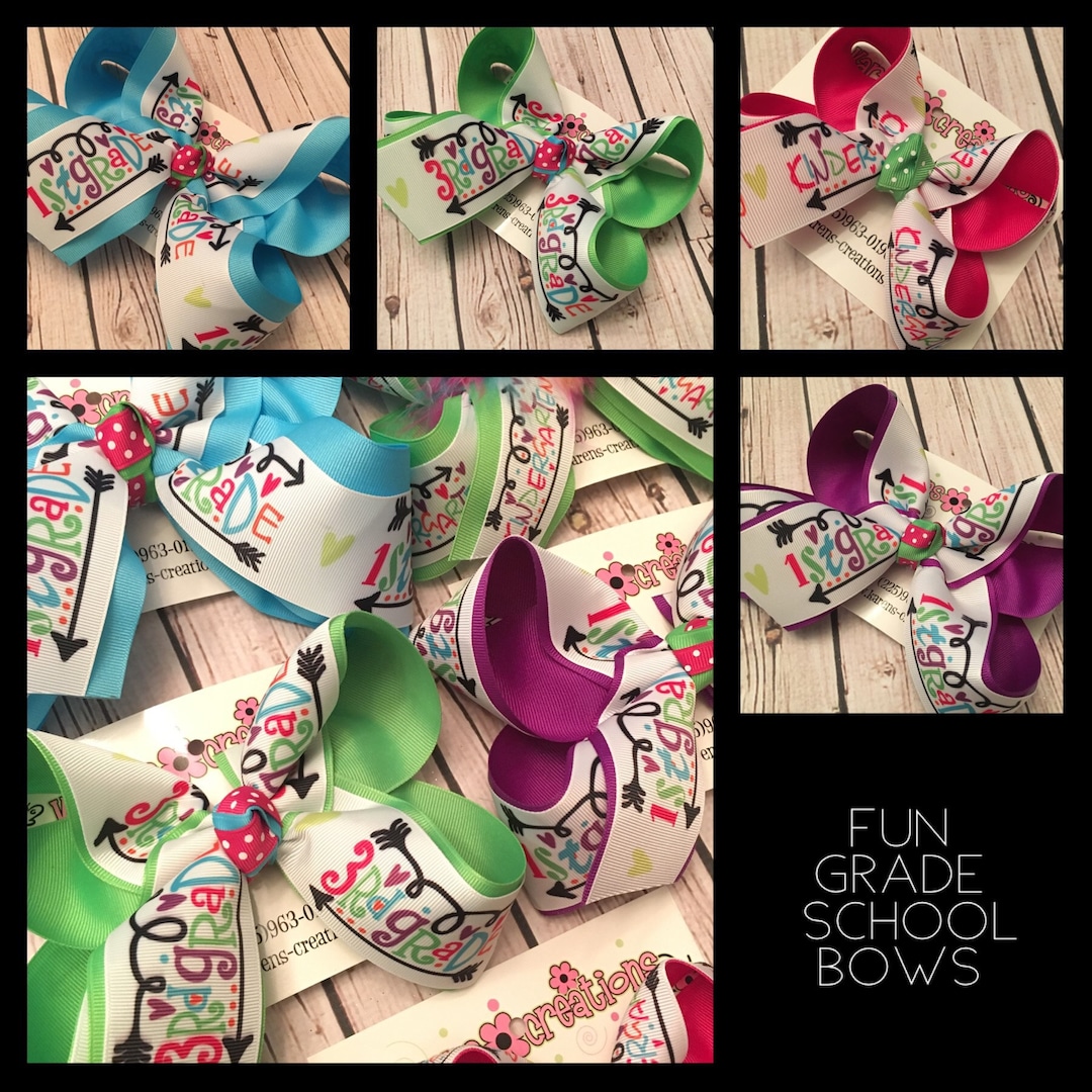 Fun Elementary School Grade Class Ribbon Jumbo Large Medium or - Etsy