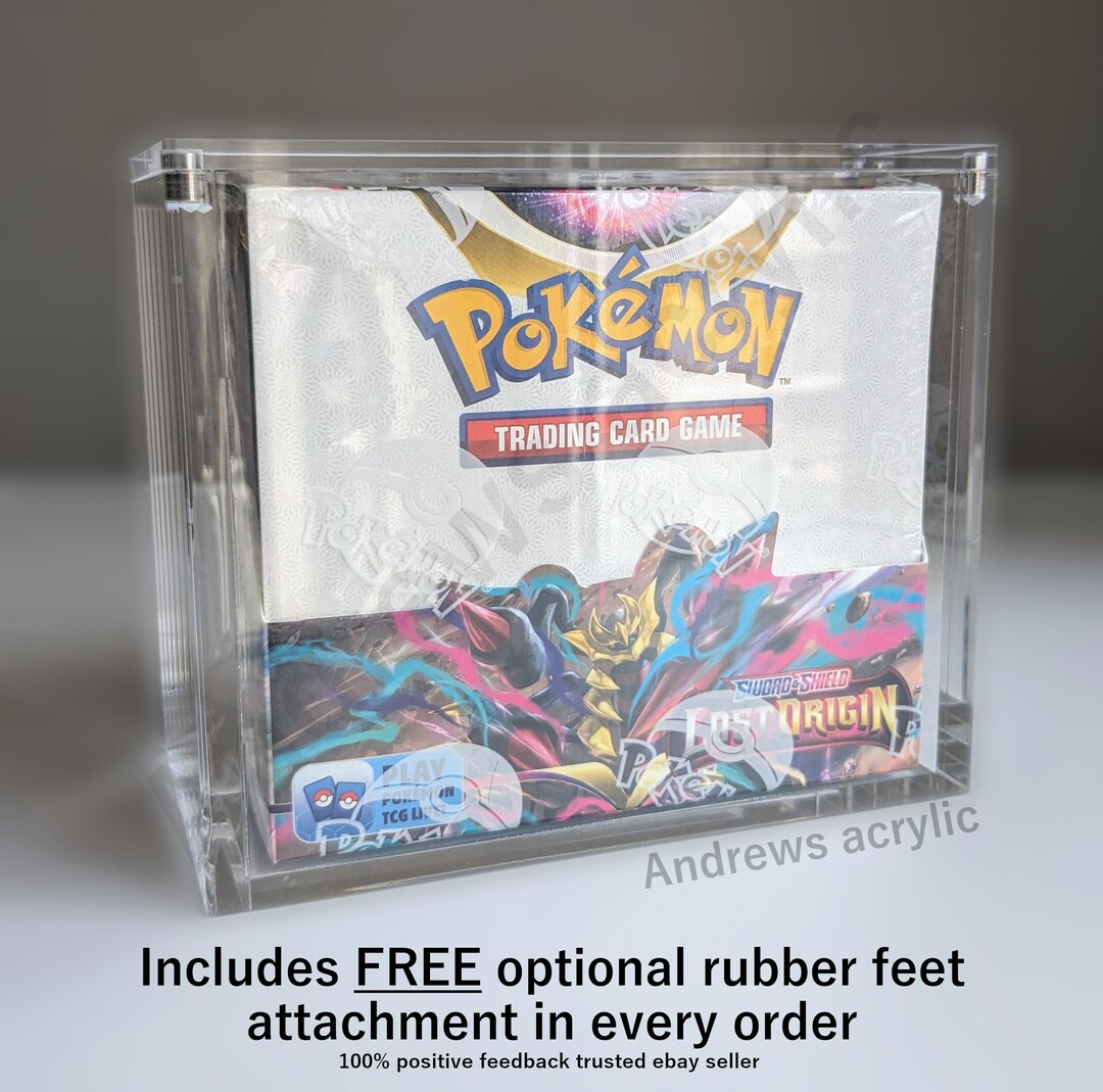 Premium Pokemon Booster Box Acrylic Display Case Protector /magnetic ...