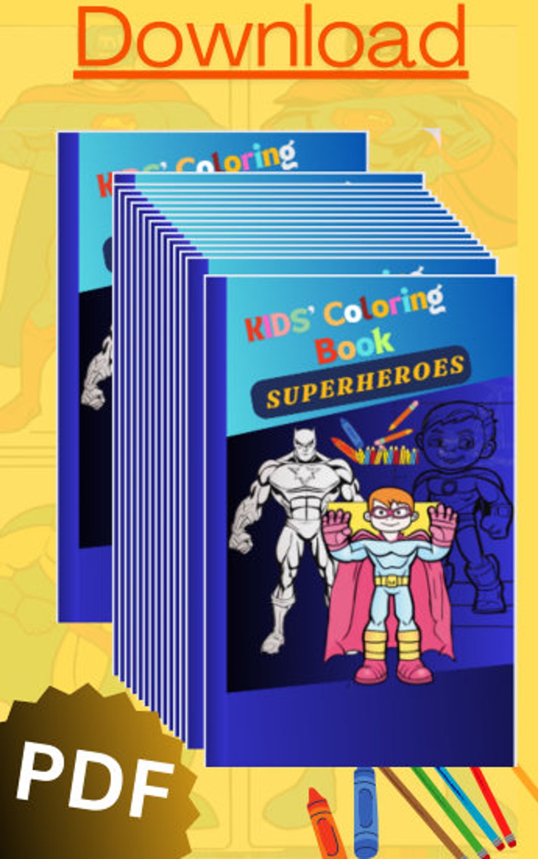 Superheroes Coloring Book for Kids | Fun and Creative Activities for ...