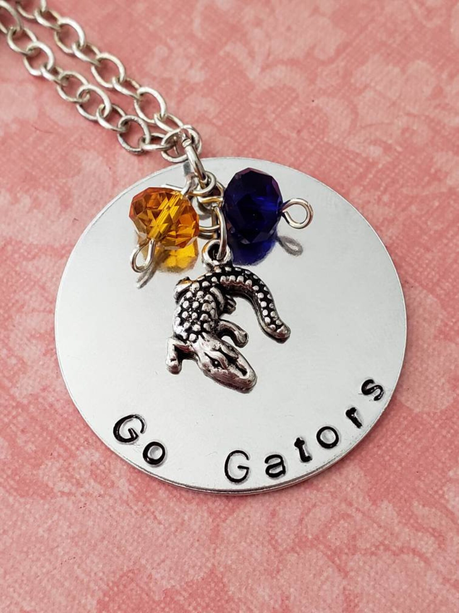 Hand Stamped Florida Gators Necklace - Etsy