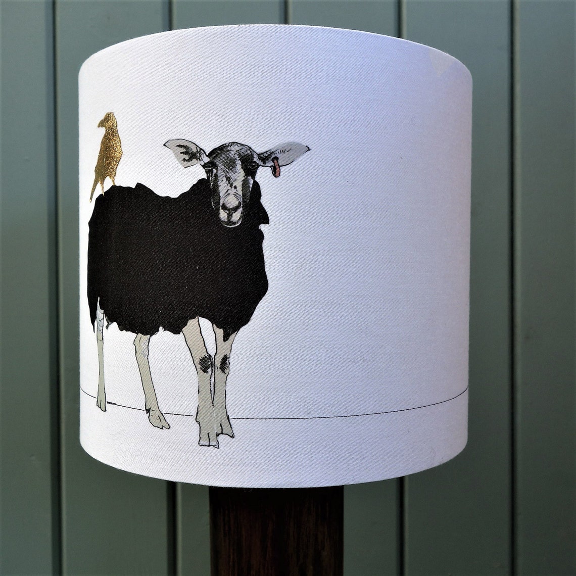 Black Sheep and Crow Lampshade Black Sheep Lighting Sheep - Etsy