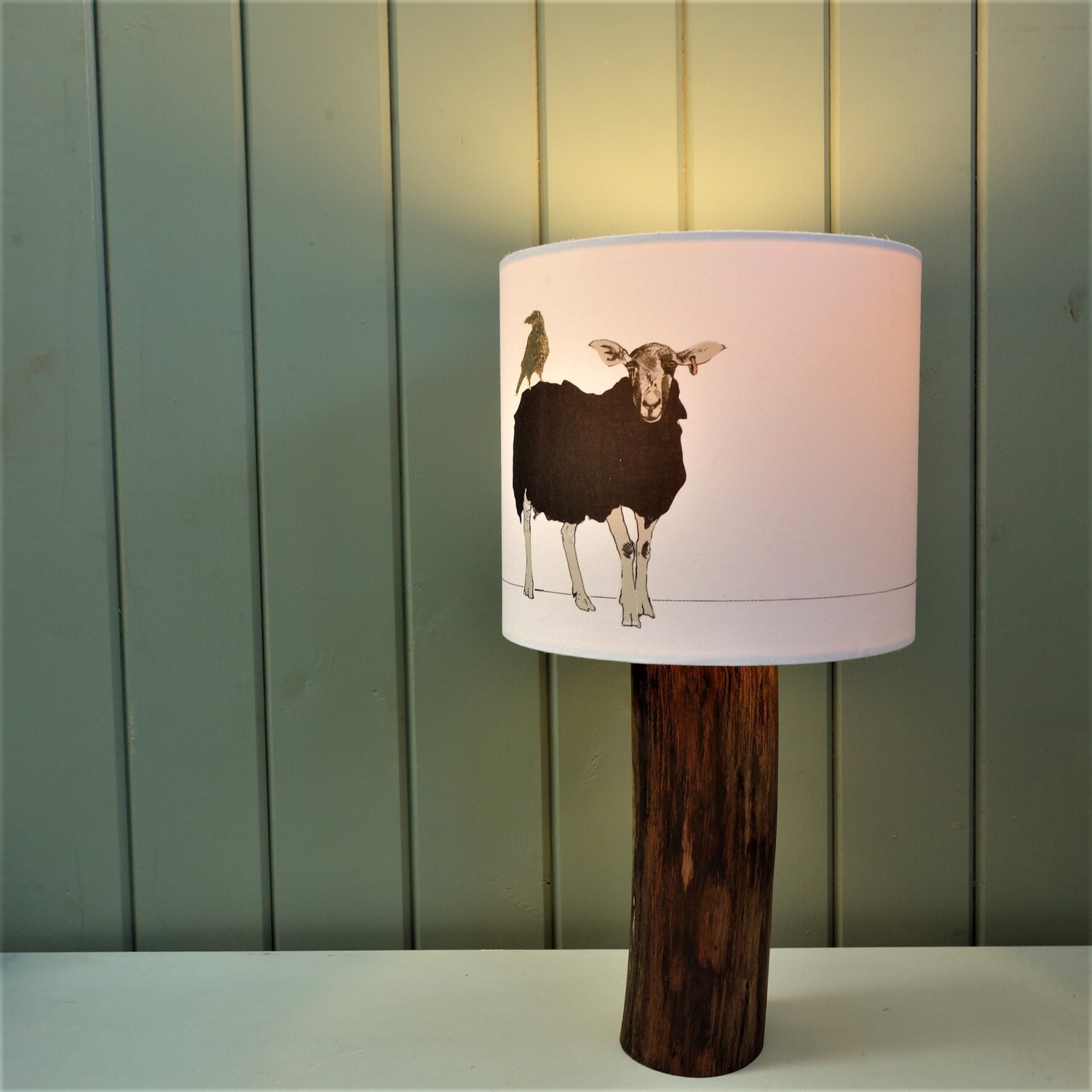 Black Sheep and Crow Lampshade Black Sheep Lighting Sheep - Etsy