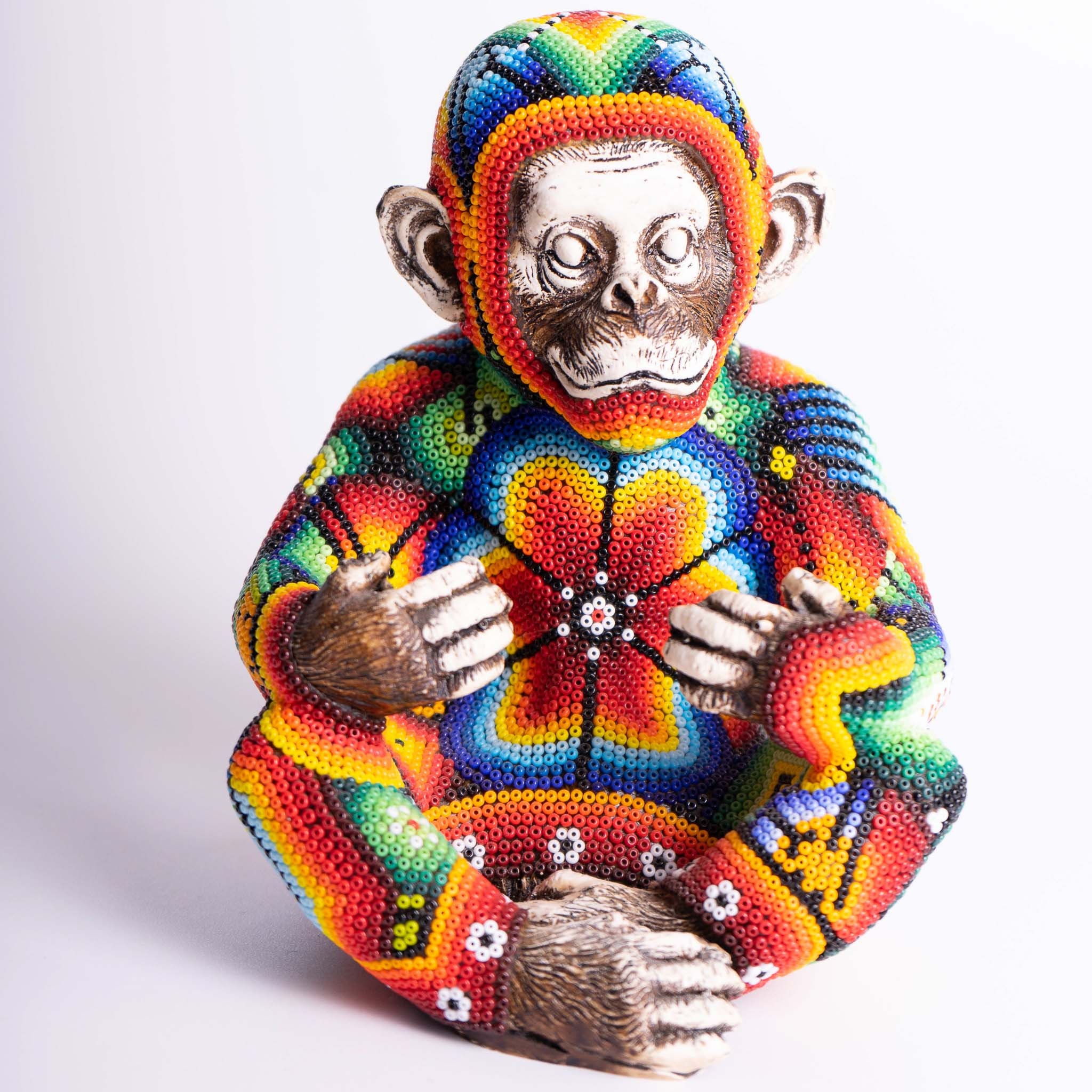 Monito Magico I Huichol Sculpture - Etsy
