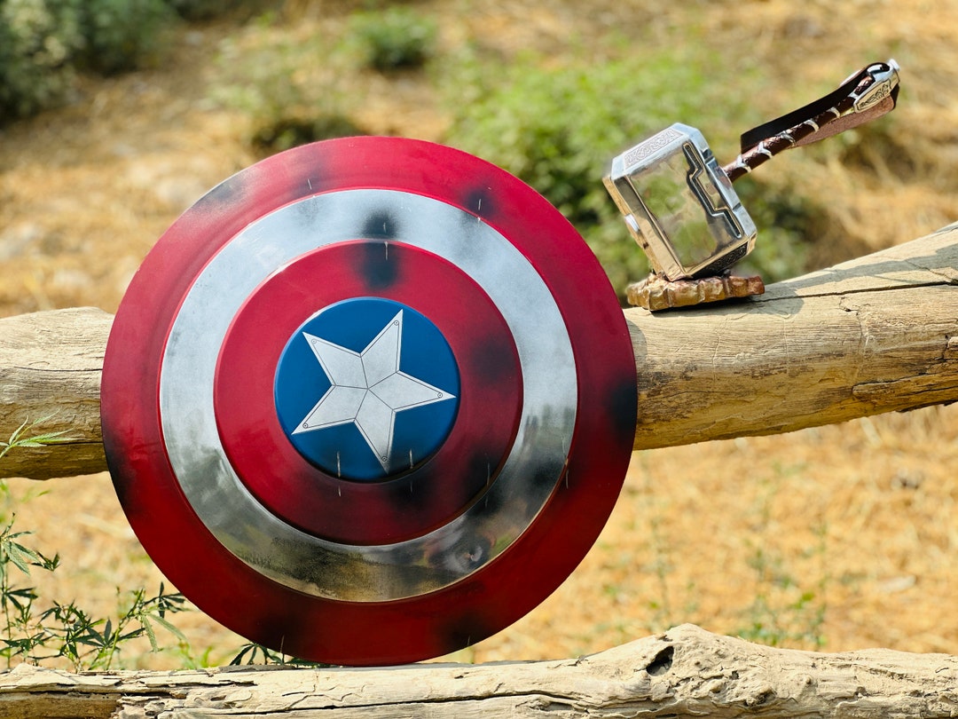 Captain America Damage Shield Marvel Thor Hammer Avenger End Game ...