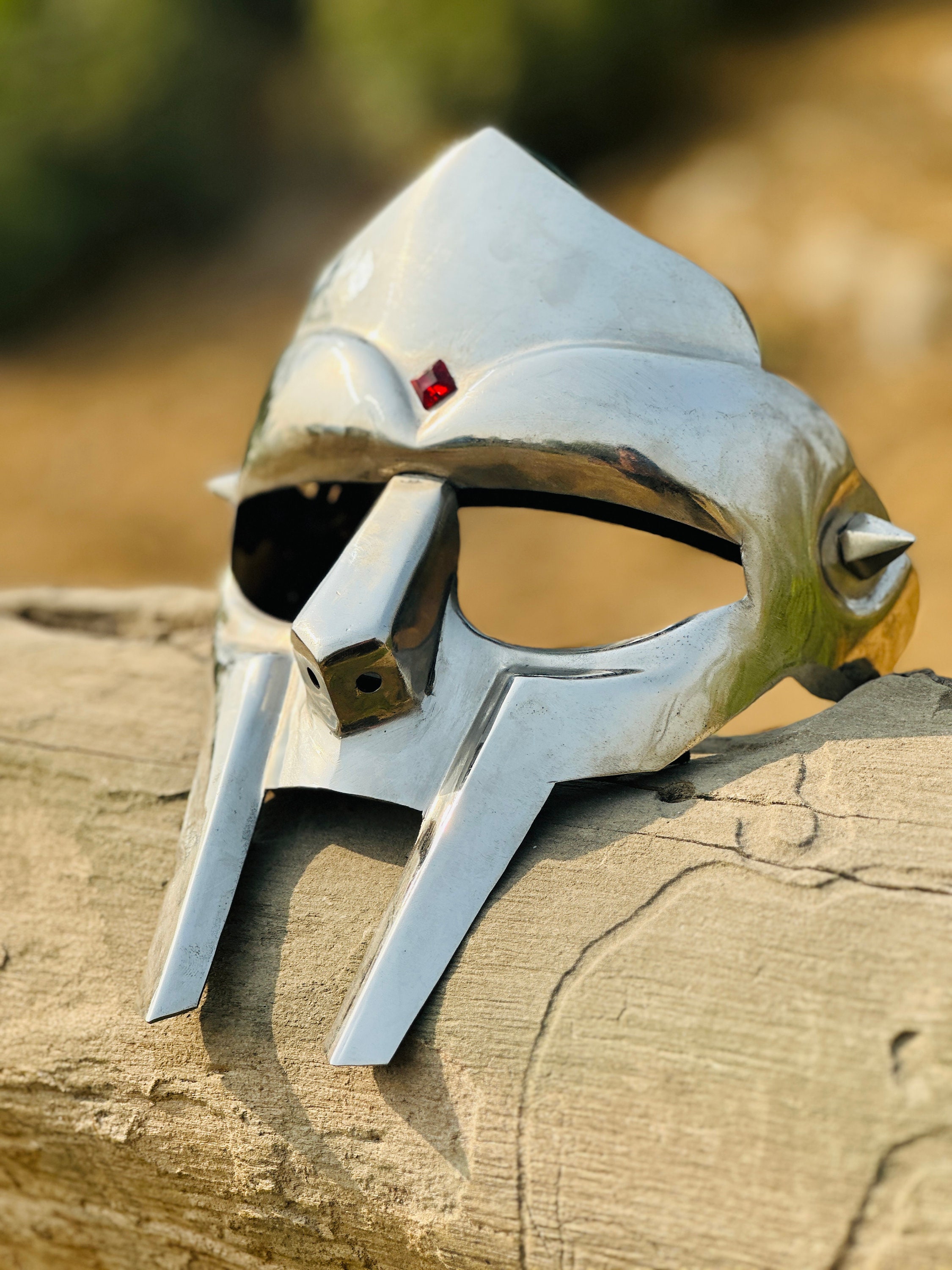 Anti Rust MF Doom Mask Custom Engraving Available Medieval Party Face ...