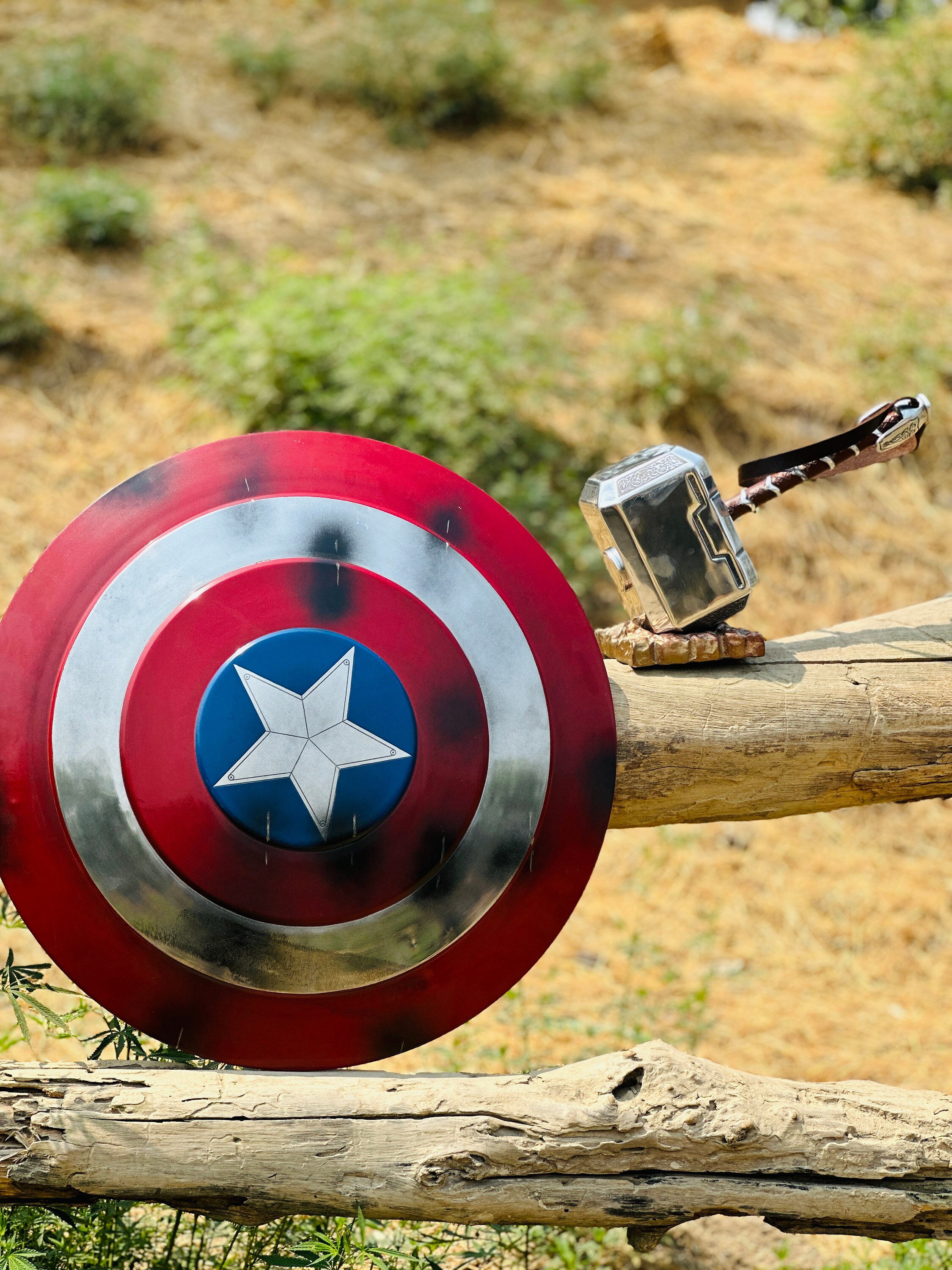 Captain America Damage Shield Marvel Thor Hammer Avenger End Game ...