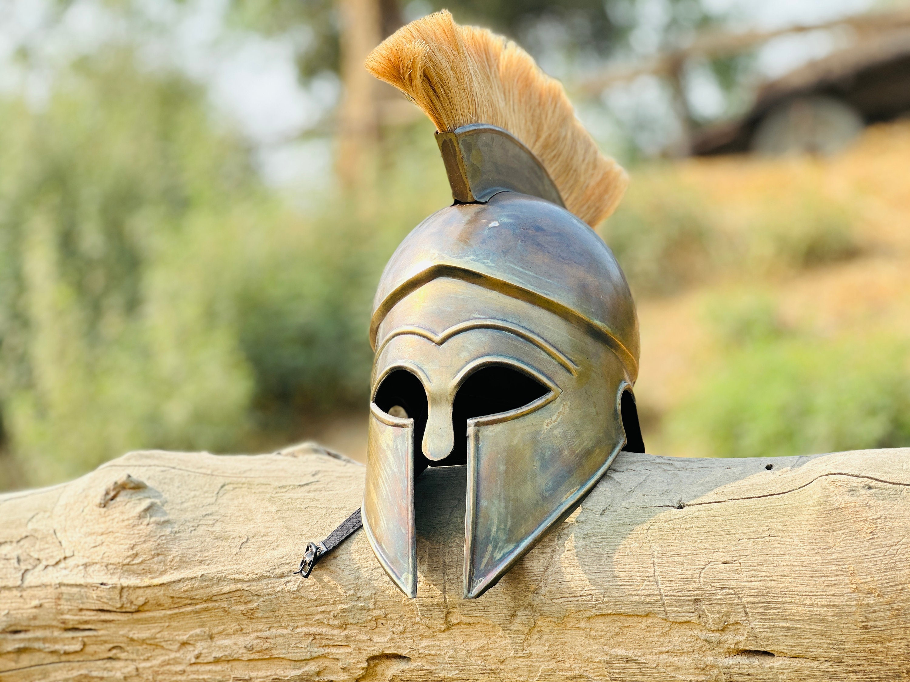 Black Knight Helmet Medieval Corinthian Helmet Replica - Greek Knight ...