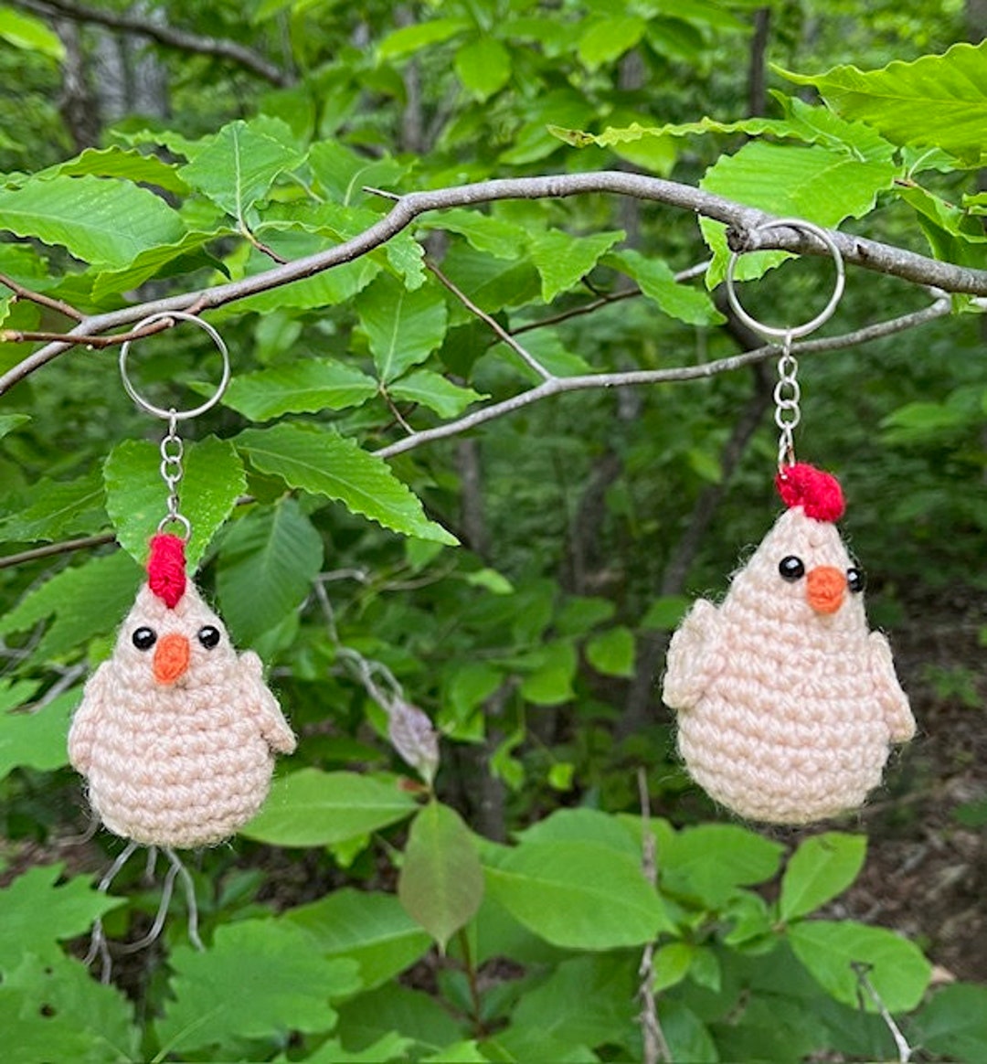 Chickens Yes Chickens Keychain, Handmade Crochet - Etsy