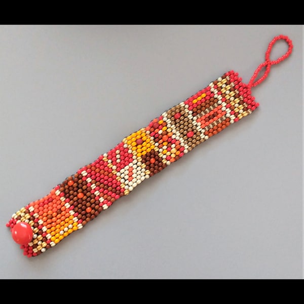 Freeform Peyote Bracelet - Etsy