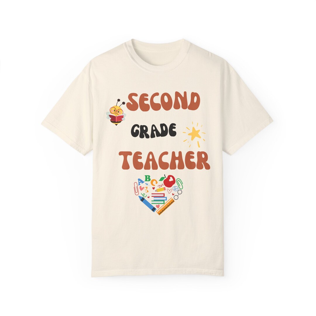 Second Grade Teacher T-shirt - Etsy