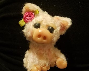 Fuzzy Pig - Etsy