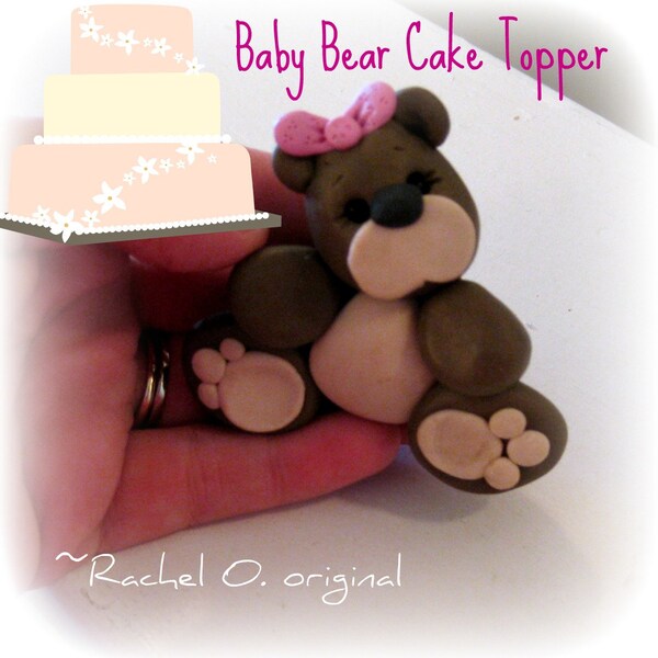Bear Cake Topper - Etsy