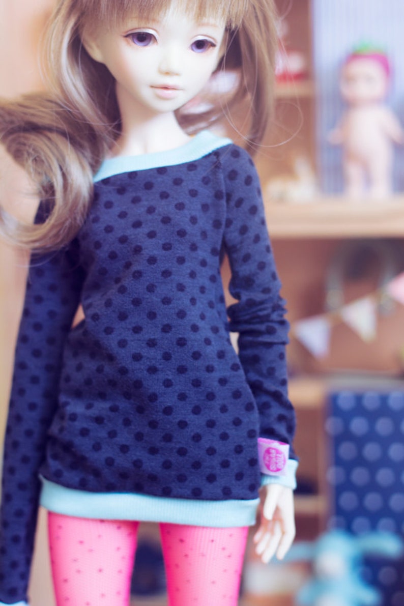 MSD Dark Dots Sweater for Bjd Dolls Unoa Minifee - Etsy