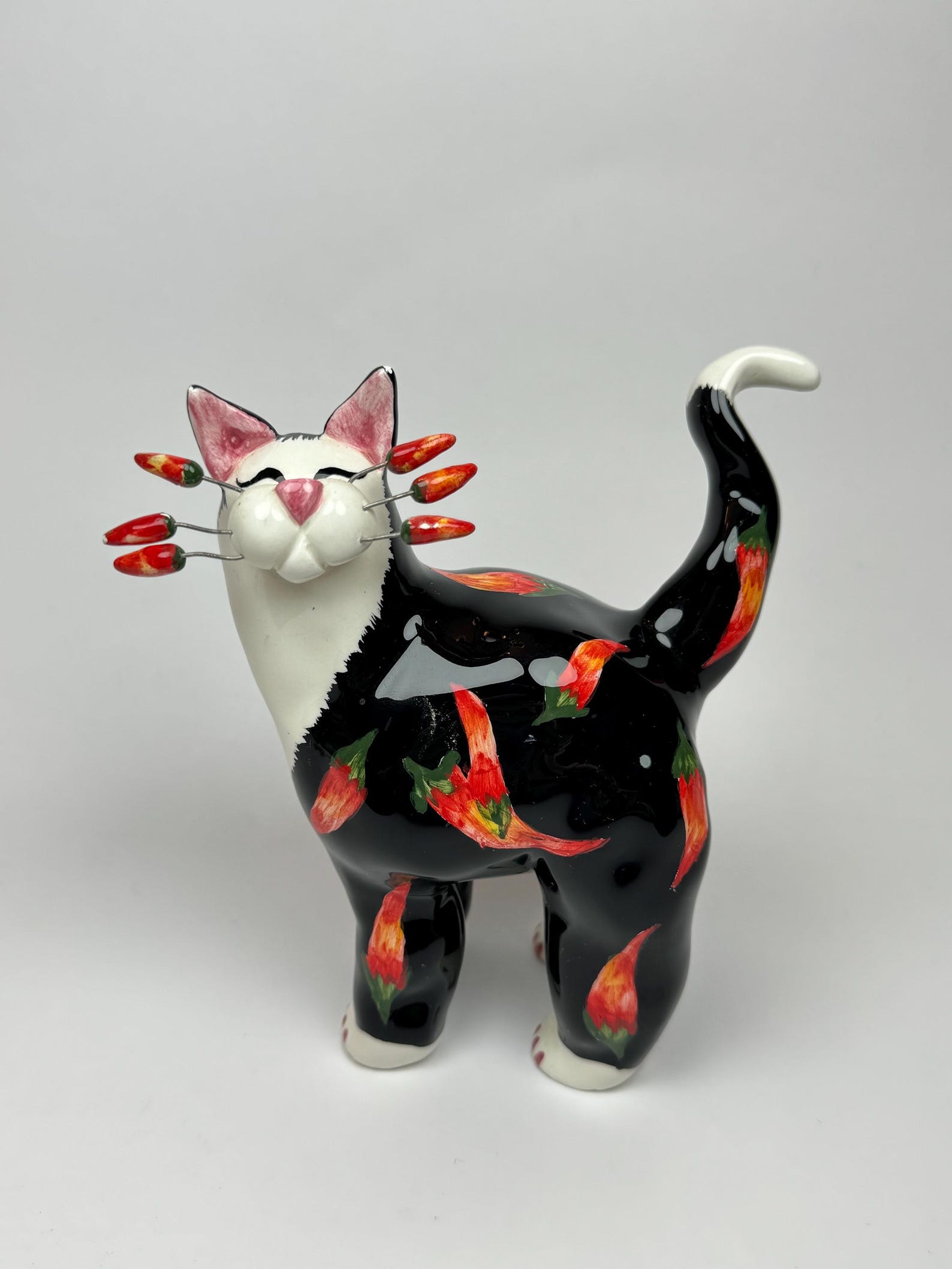 Selection of Amy Lacombe Whimsiclay Cat Figurine Collection Annaco ...