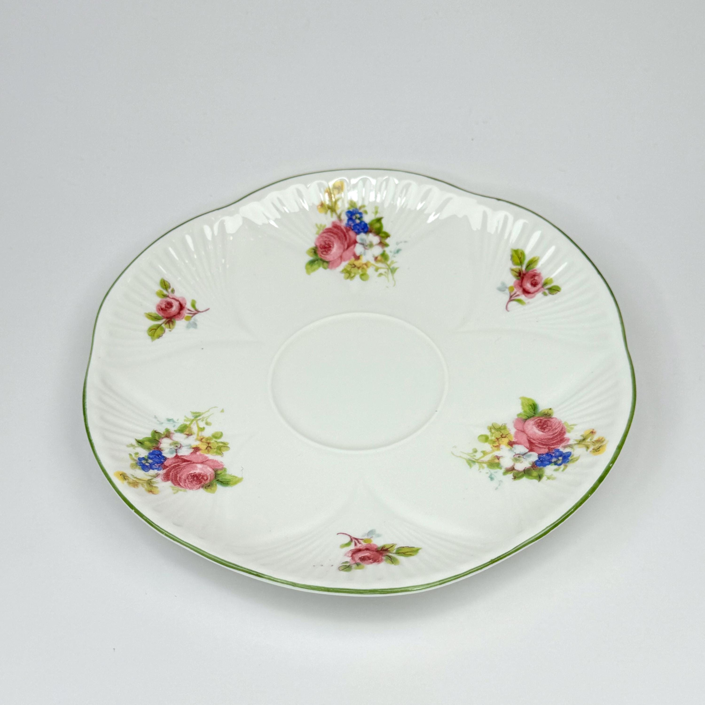 Vintage 1945-1966 Shelley Pink Rose Spray Teacup and Saucer Rd 272101 ...