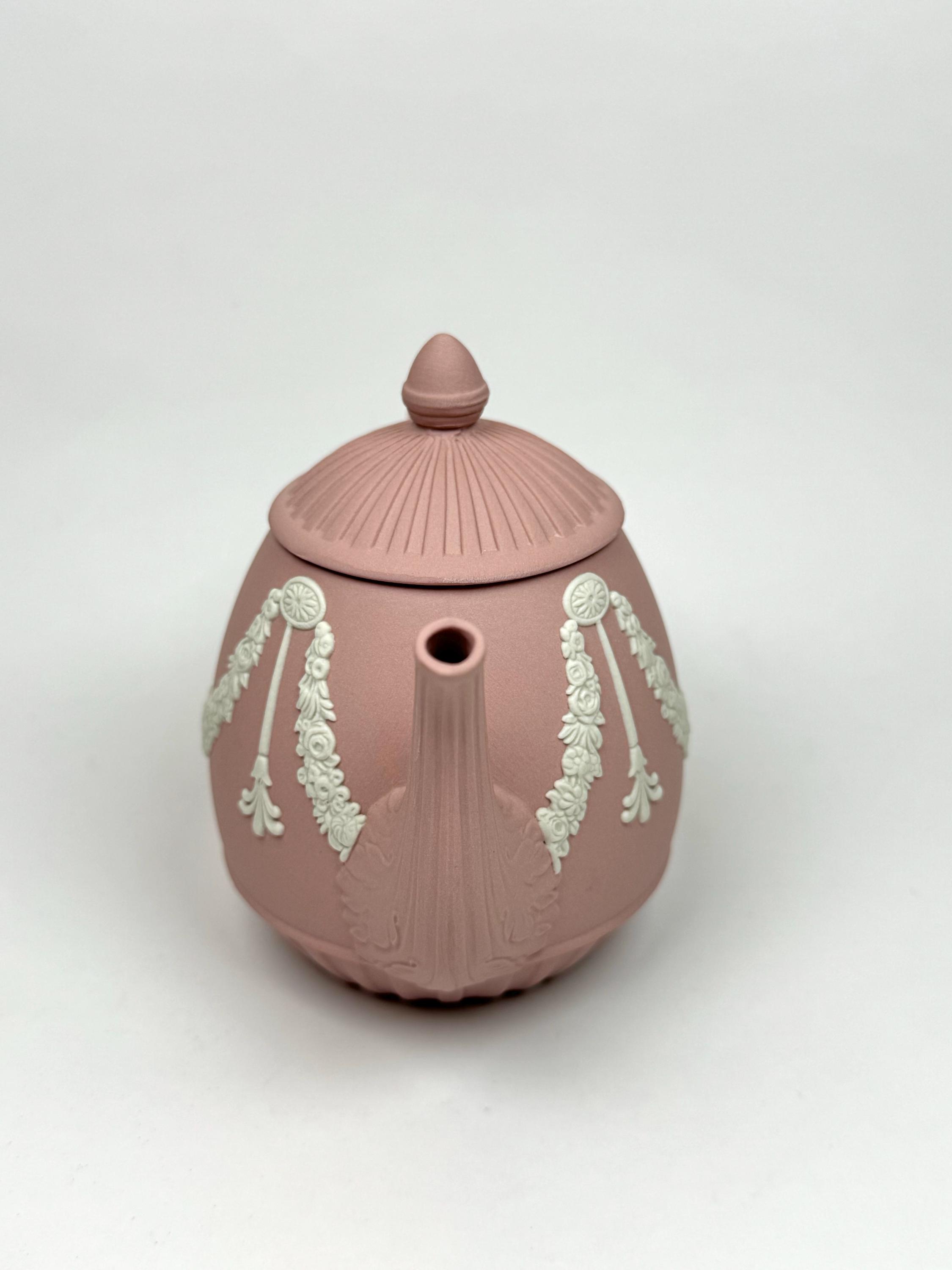 RARE Vintage Wedgwood Pink Jasperware Mini Teapot With Lid - Etsy