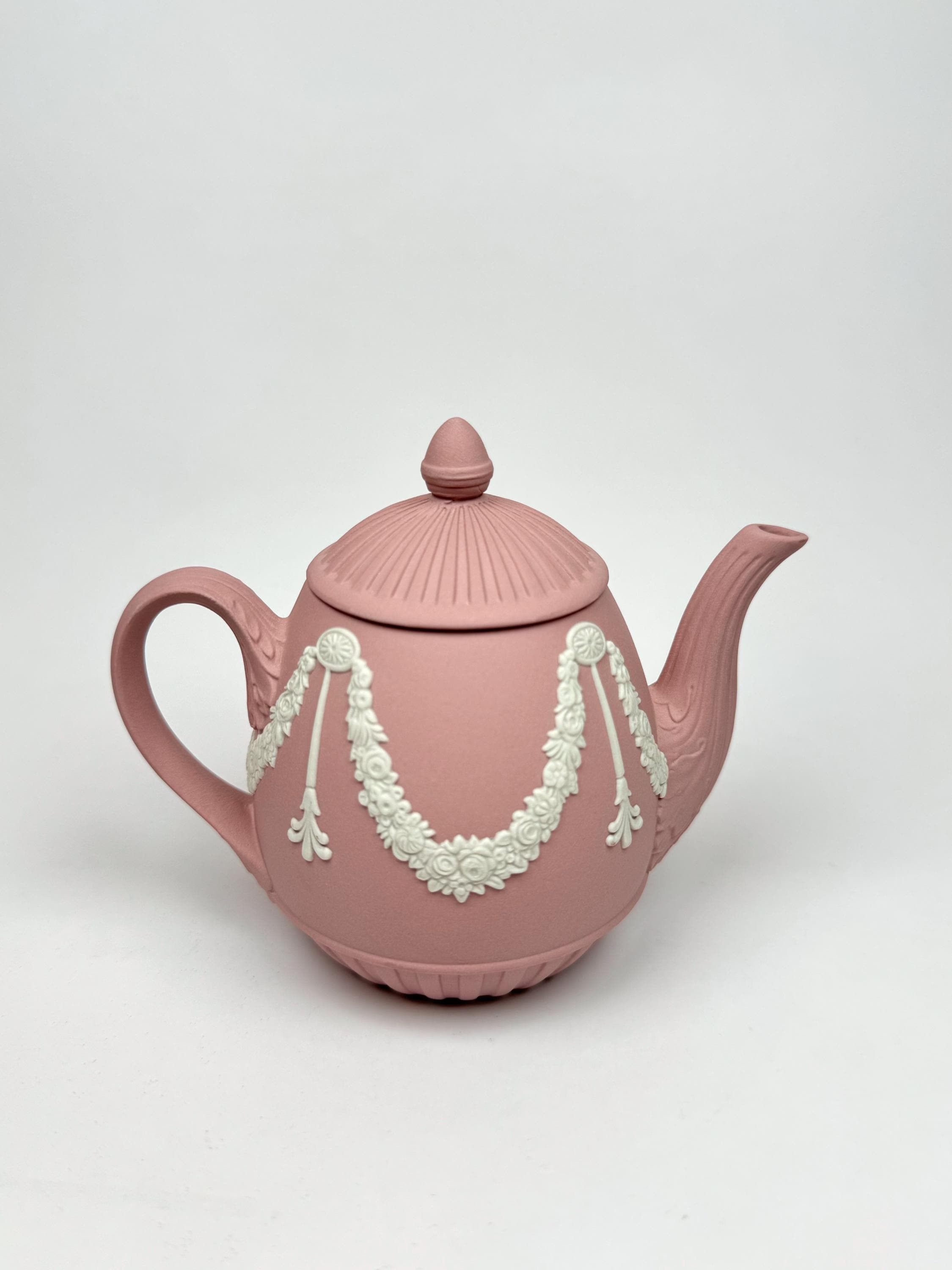 RARE Vintage Wedgwood Pink Jasperware Mini Teapot With Lid - Etsy