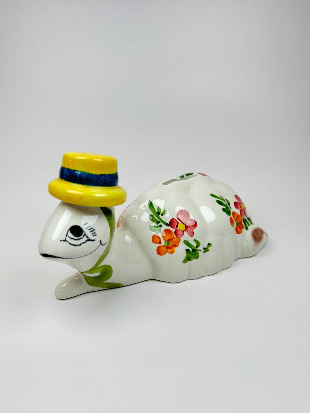 Vintage COOP Ceramic Turtle Coin Bank Hand Painted Made in Italy - Etsy
