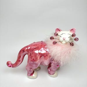 Selection of Amy Lacombe Whimsiclay Cat Figurine Collection Annaco ...