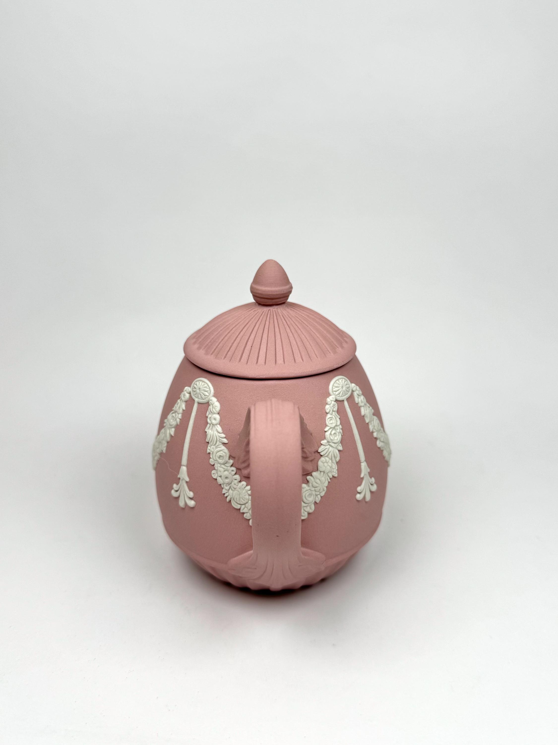 RARE Vintage Wedgwood Pink Jasperware Mini Teapot With Lid - Etsy