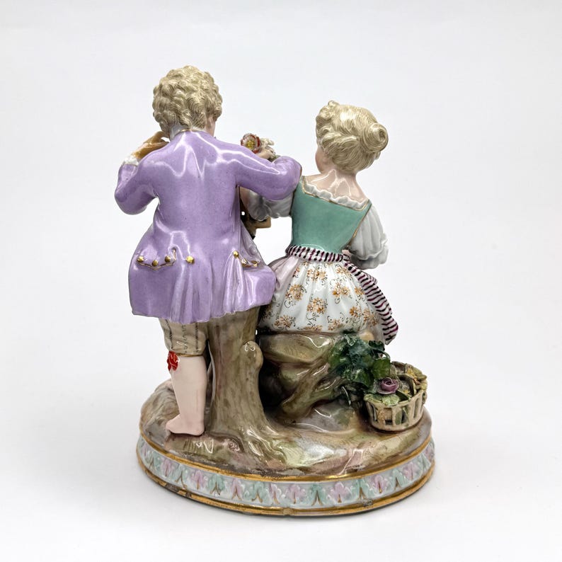 Antique Meissen Allegory of Spring Figurine – Antique Porcelain G91, 5. ...