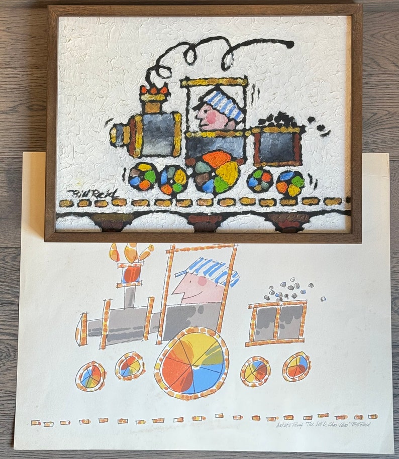 Bill Reid Signed Original Art Work With Artist’s Proof “the Little Choo ...