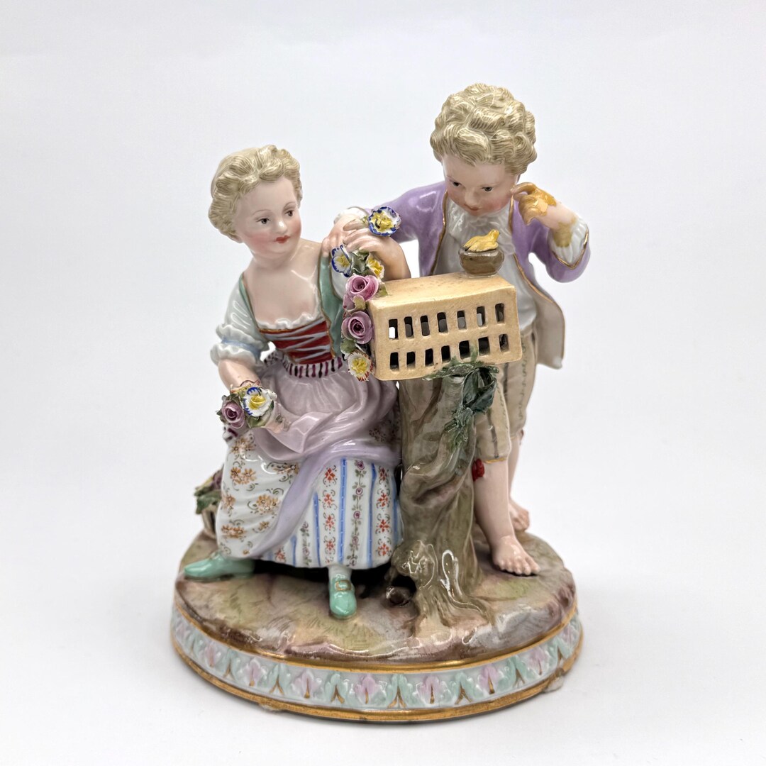 Antique Meissen Allegory of Spring Figurine – Antique Porcelain G91, 5. ...