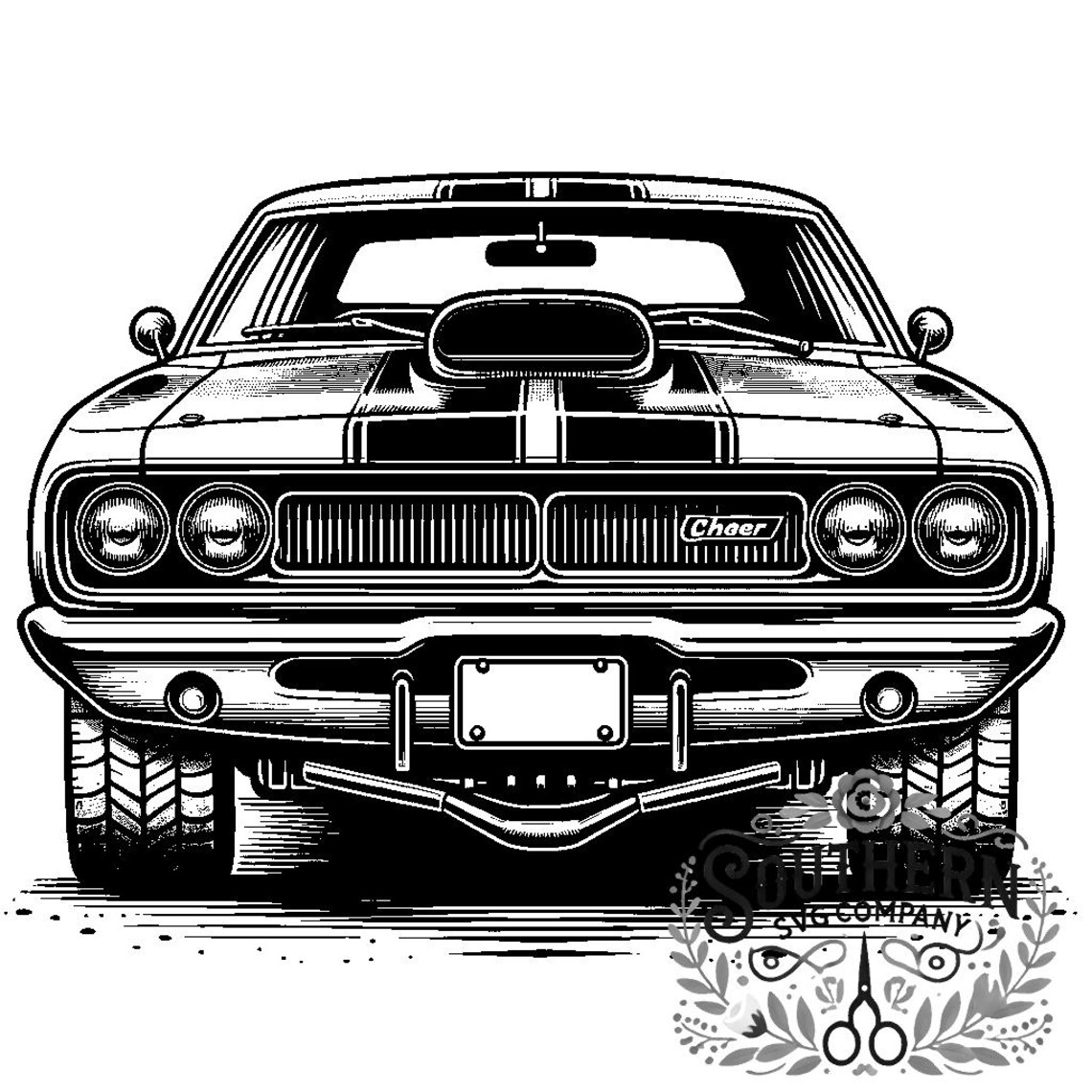 Old School Muscle Car SVG Bundle - Retro Auto Design for Crafts & DIY ...