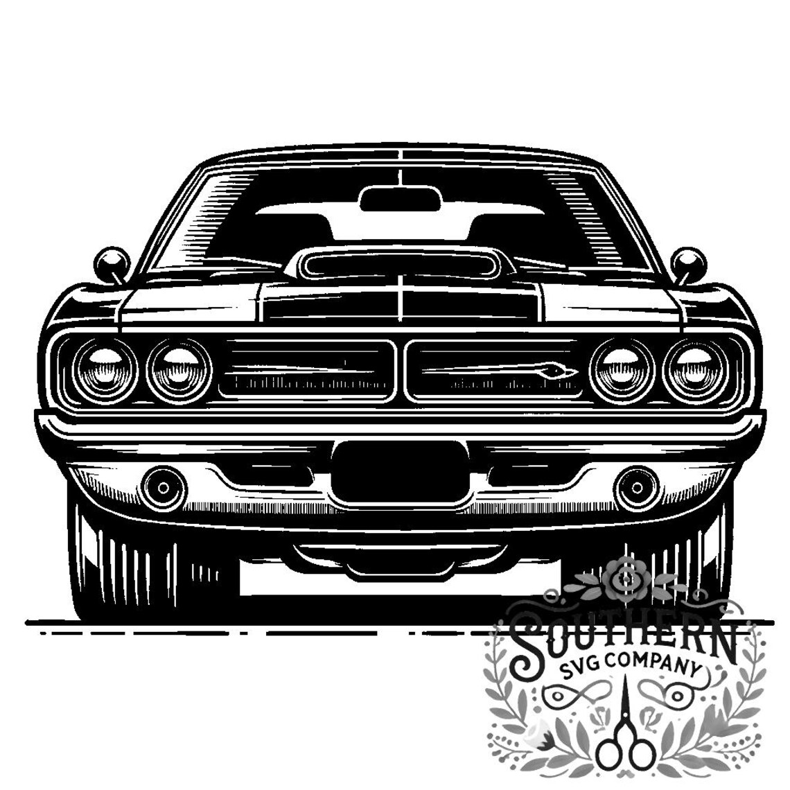 SVG Retro Futurism Style SVG Bundle for Old School Muscle Car - Retro ...