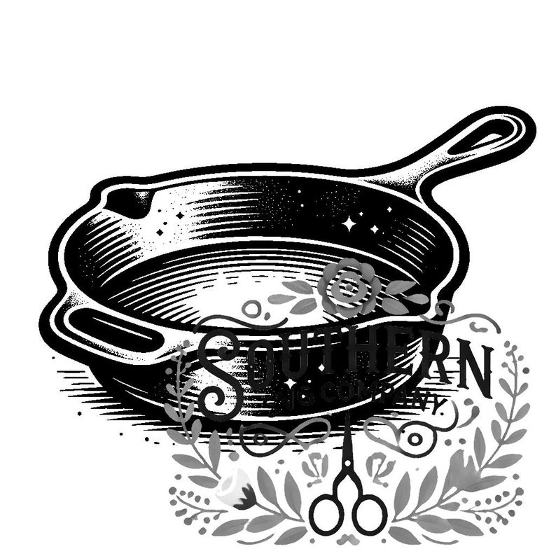 Cast Iron Skillet SVG Bundle Durable Rustic Kitchen Decor - Etsy