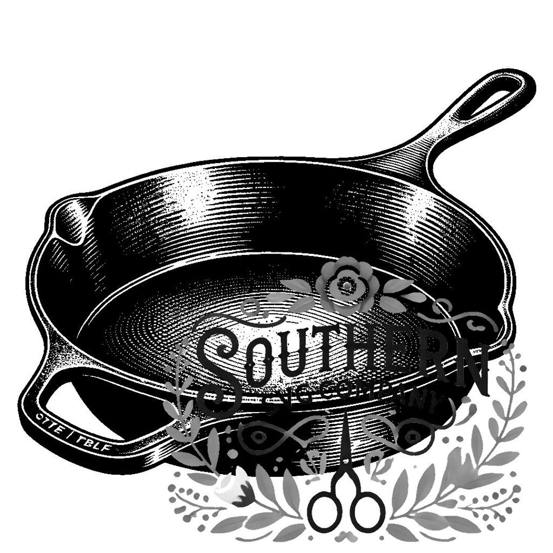 Cast Iron Skillet SVG Bundle Durable Rustic Kitchen Decor - Etsy