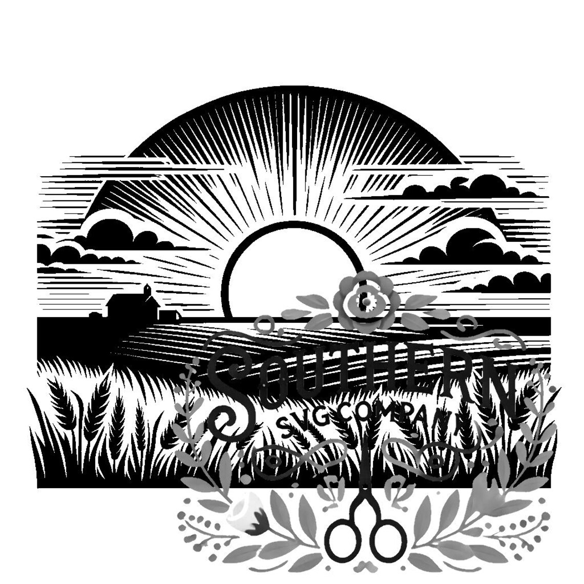 Prairie Sunset SVG Bundle - Digital File for Stunning Crafts Projects ...