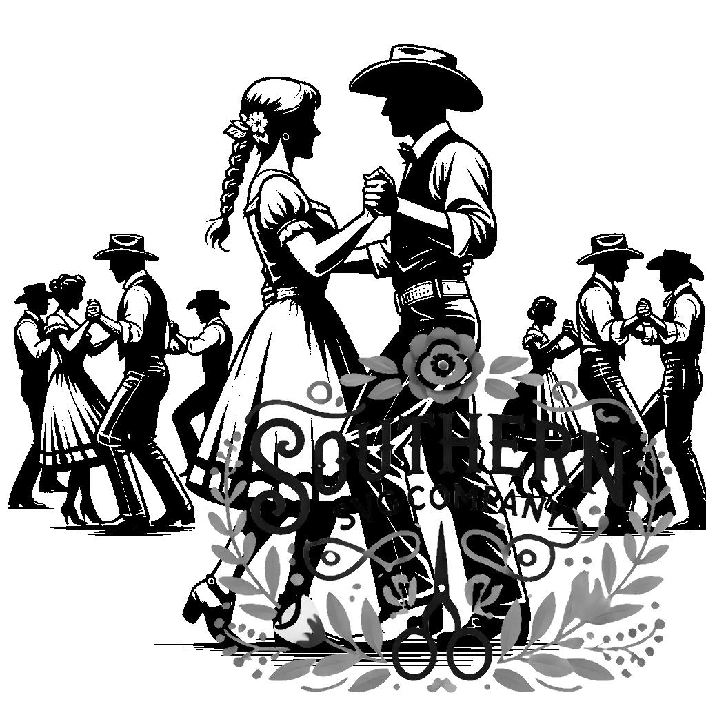 SVG Saloon Bundle - Western Dance Graphics Set, Cowboy Clipart, Digital ...