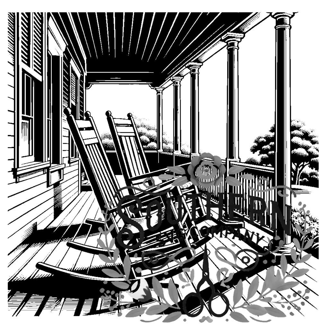 Rustic Rocking Chairs on Porch SVG Bundle - Handcrafted Crafts and ...