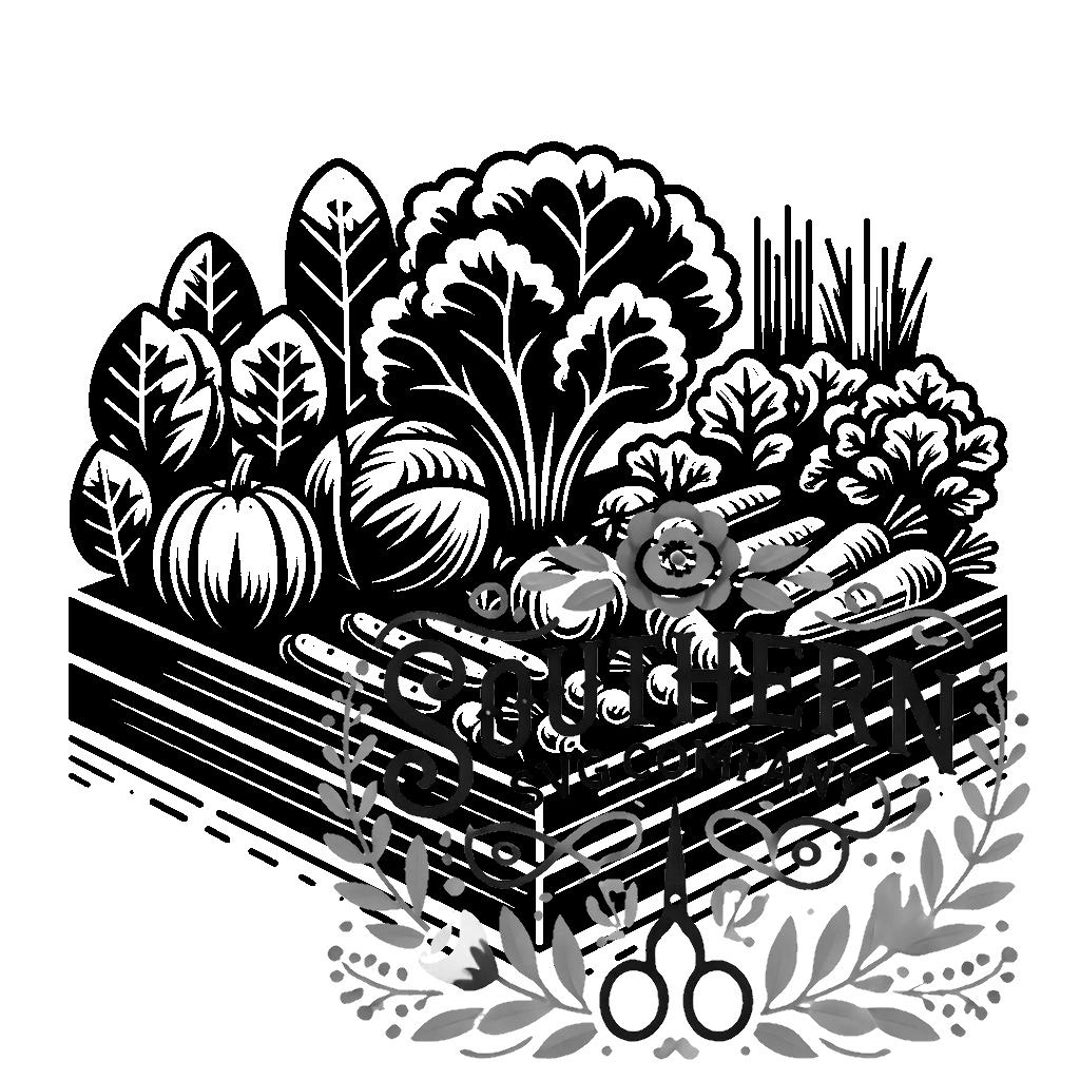 SVG Vegetable Garden Bundle - Instant Download Printables for TM ...