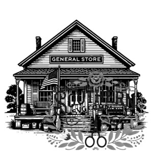 Vintage General Store SVG Pack Printable Graphics Retro Wall Art ...