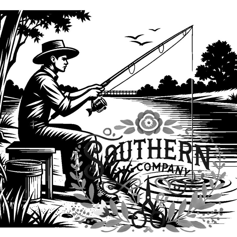 Riverbank Fishing SVG Bundle - Catch the Best Deals - Premium Design ...