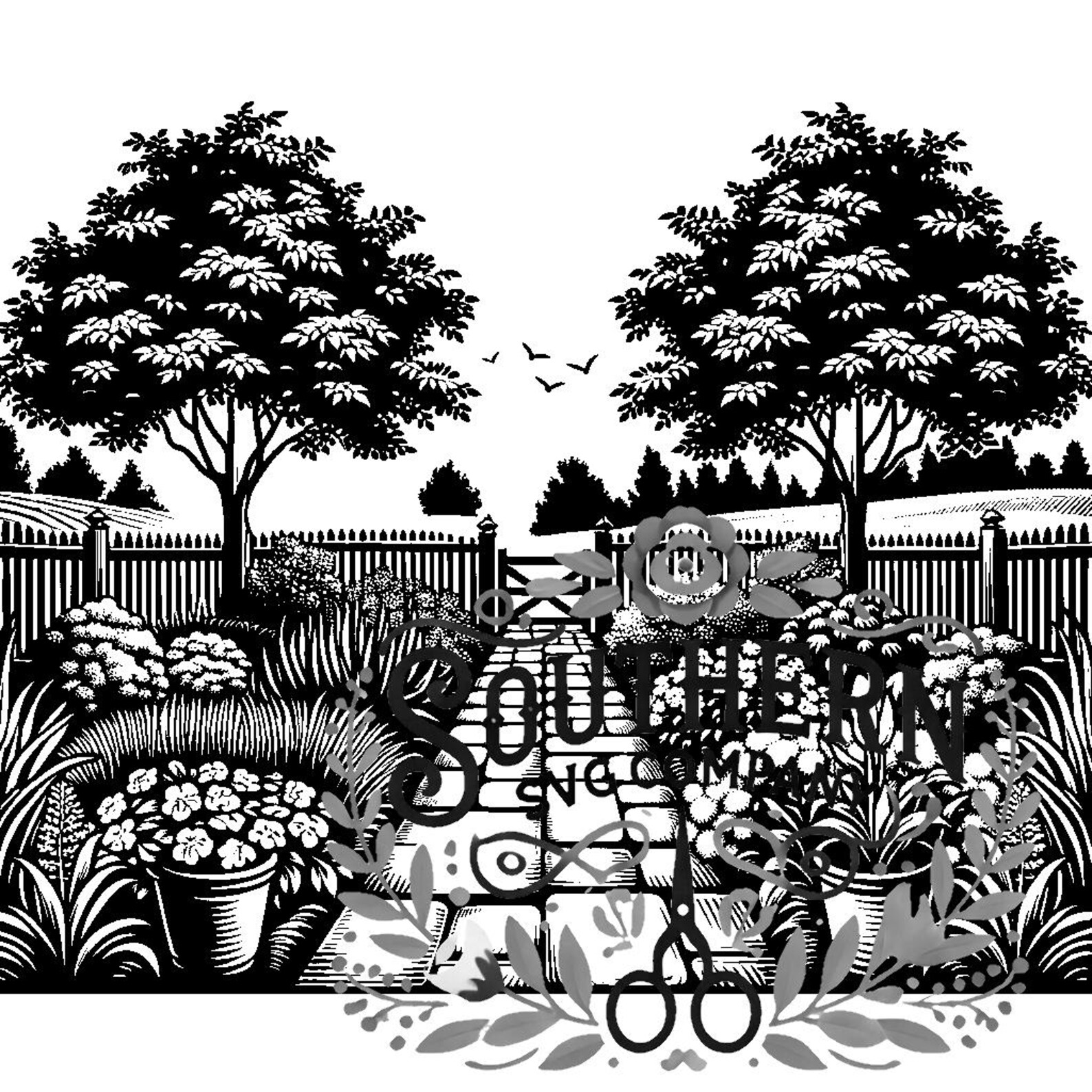 Green Path Garden SVG Bundle - Floral Design for Crafting & DIY ...