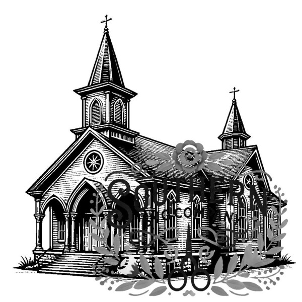 Church Svg File - Etsy