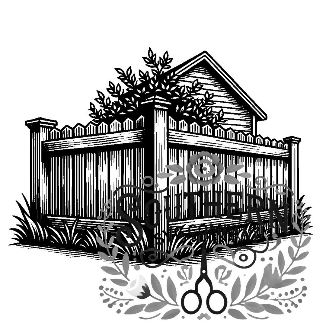 Wooden Fence SVG | Rustic Farmhouse Cut File for Crafting, DIY Projects ...