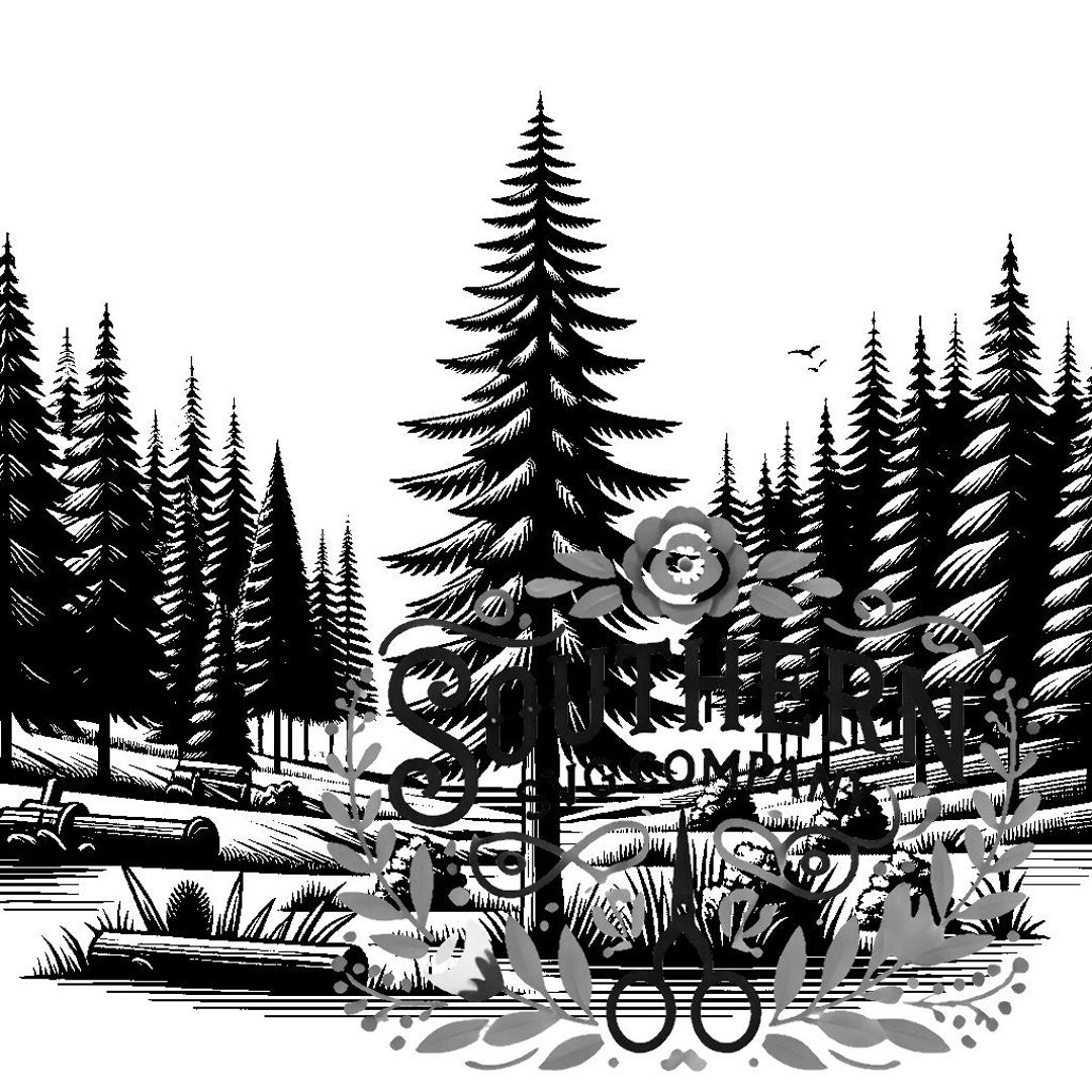 Rustic Pine Forest SVG Bundle - Nature-inspired Digital Designs for ...