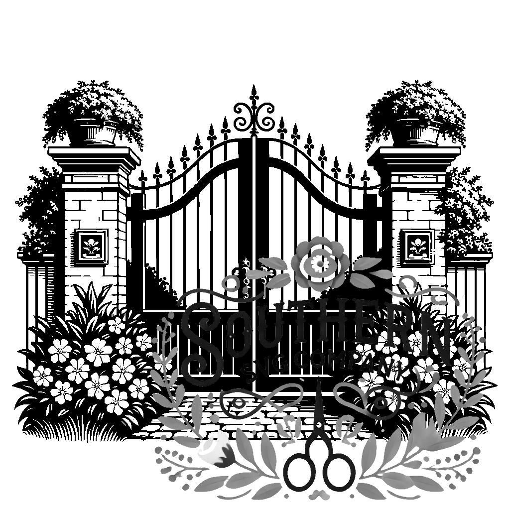 SVG Garden Gate Bundle - Digital Download for Crafting, DIY Projects ...