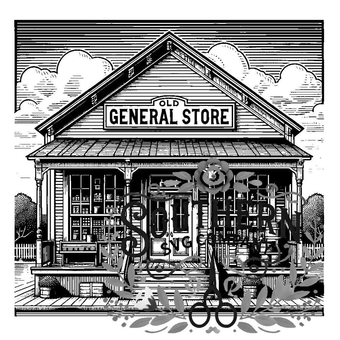 Vintage General Store SVG Pack - Printable Graphics Retro Wall Art ...