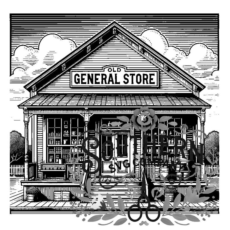 Vintage General Store SVG Pack - Printable Graphics Retro Wall Art ...