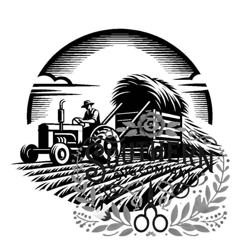 Harvest Hay SVG Bundle Farming Cut Files for Cricut Silhouette Farm ...