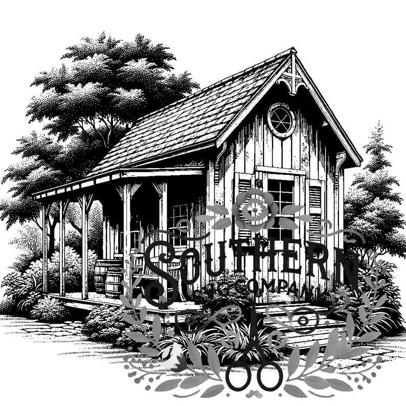 Rustic Country Vintage Garden Shed SVG Bundle Rustic Country Design ...