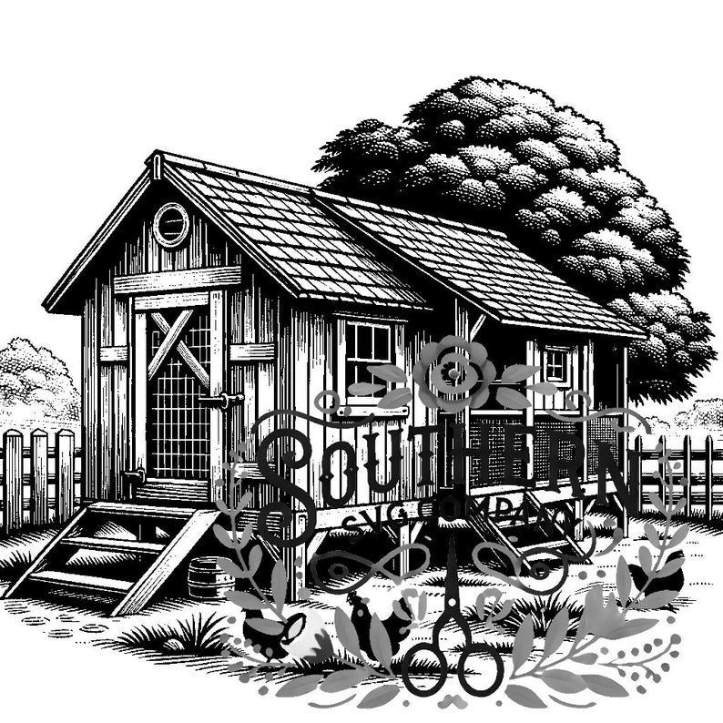Rustic Chicken Coop SVG Bundle – Farmhouse Designs (digital Download ...