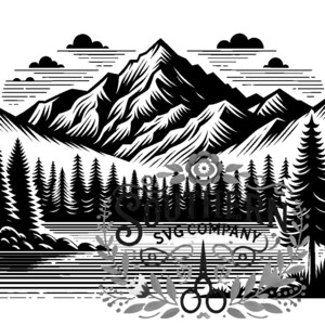Mountain Lake SVG Bundle - Vector Designs for Crafting, Ideal for ...